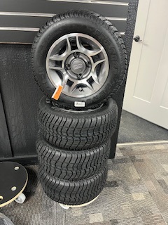 116. $1,648.24 – NB GOLF CARTS SET OF FOUR 10” CLUB CAR OEM TIRES/RIMS ...